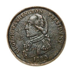 George Washington 1789 Coin Replica Coins Of Our Past Made In Usa